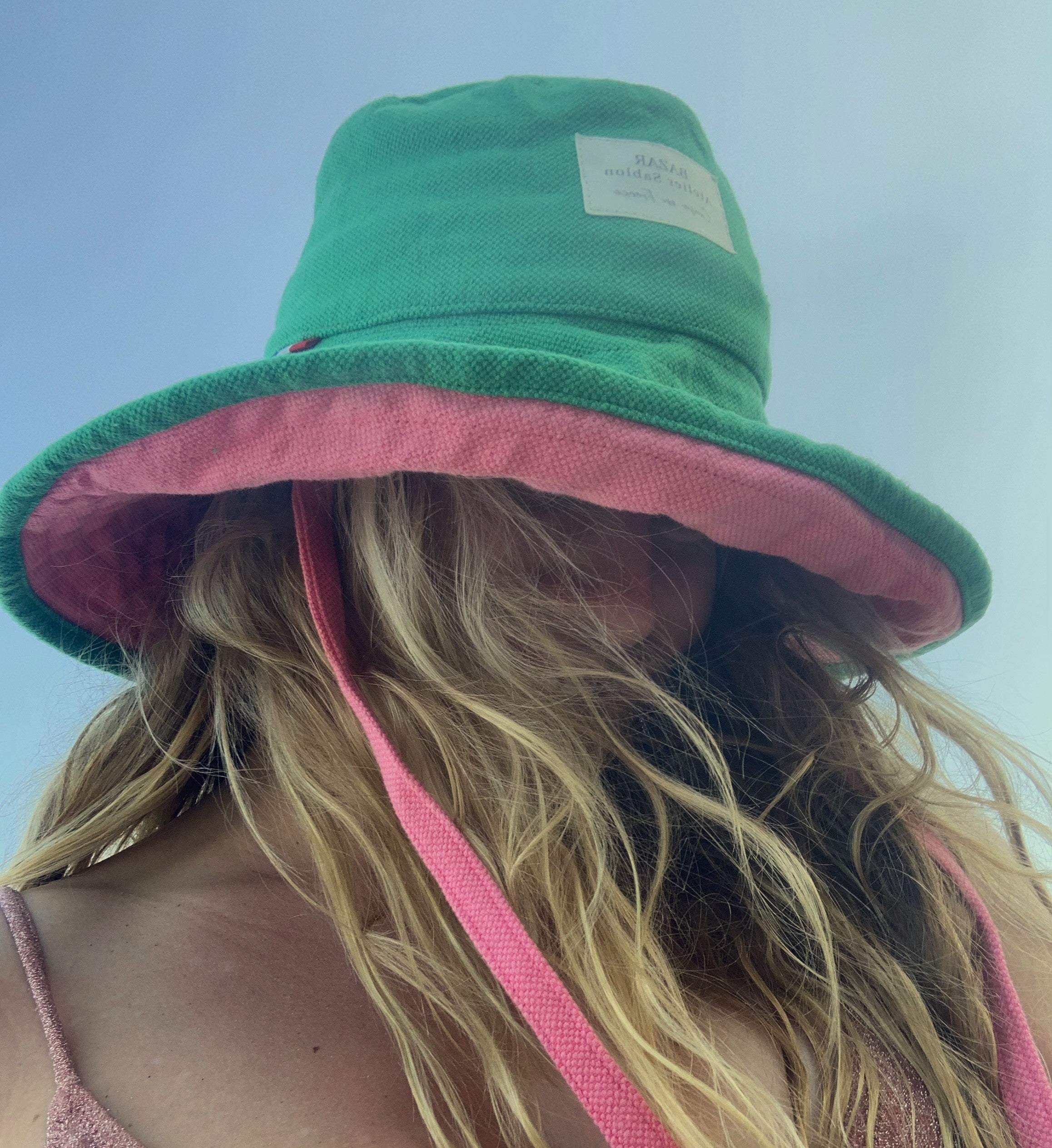 Bob Capeline - Vice-Versa Rose & Vert – BAZAR Atelier Sablon